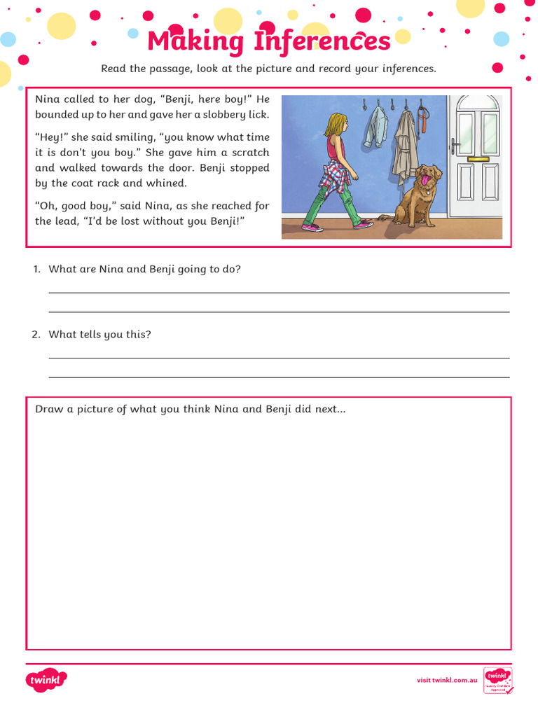 Au L 2550244 Making Inferences 3 4 - Ver - 1 | PDF