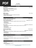 BCG Resume Template Guide | PDF