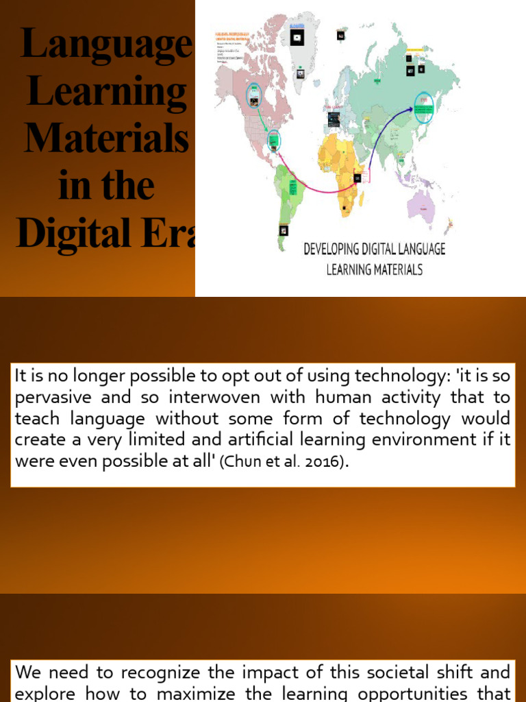 2 Language Learning Materials in The Digital Era | PDF | Second Language Acquisition | Learning