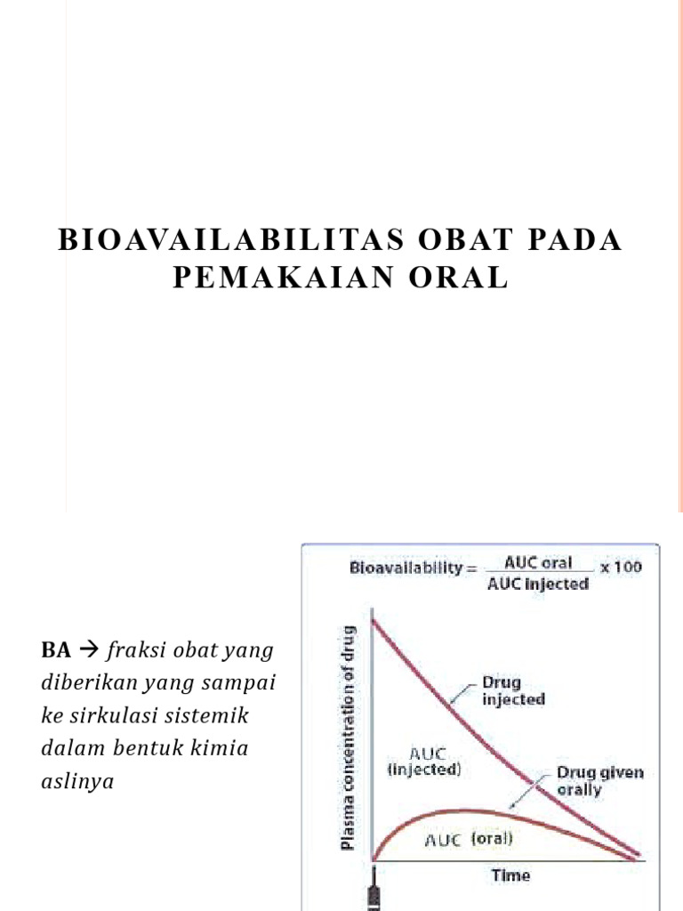 Bioavailabilitas Obat Pada Pemakaian Oral | PDF