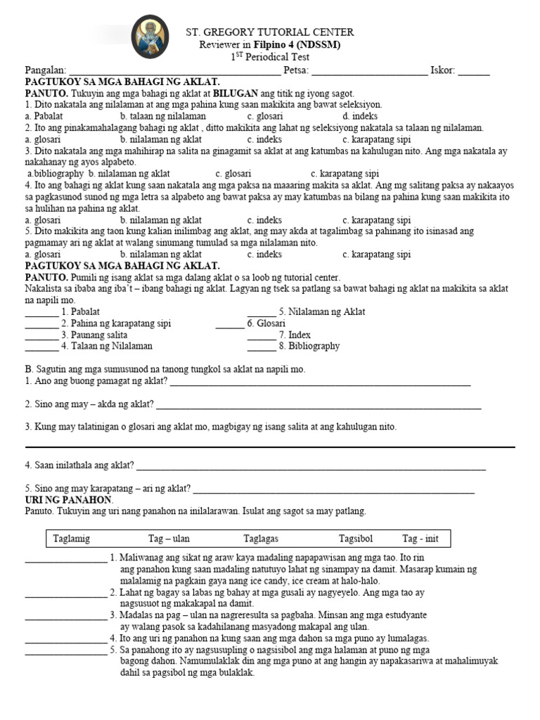 Grade 4 Reviewer | PDF