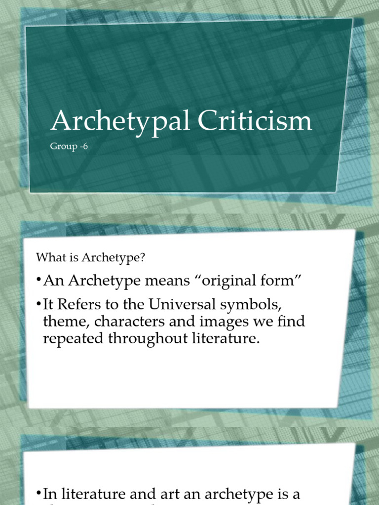 Archetypal Criticism | PDF | Archetype | Psychology