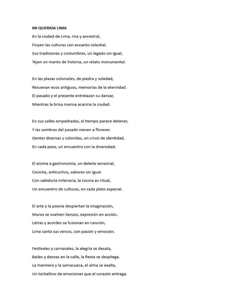 Mi Querida Lima | PDF