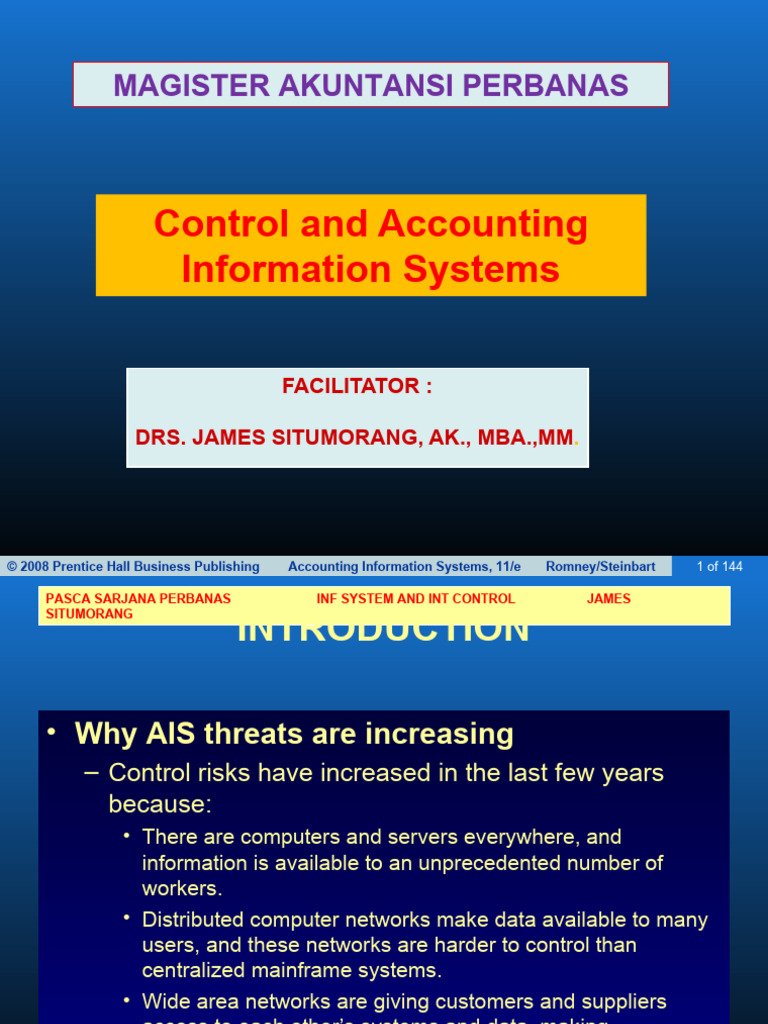 03-Control AIS - Romney | PDF | Internal Control | Enterprise Risk Management