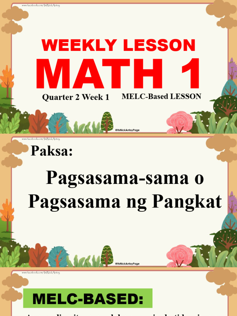 Math 1 Quarter 2 Week 1 | PDF