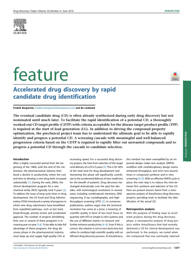 Accelerated Drug Discovery by Rapid Candidate Drug Identificaction ...