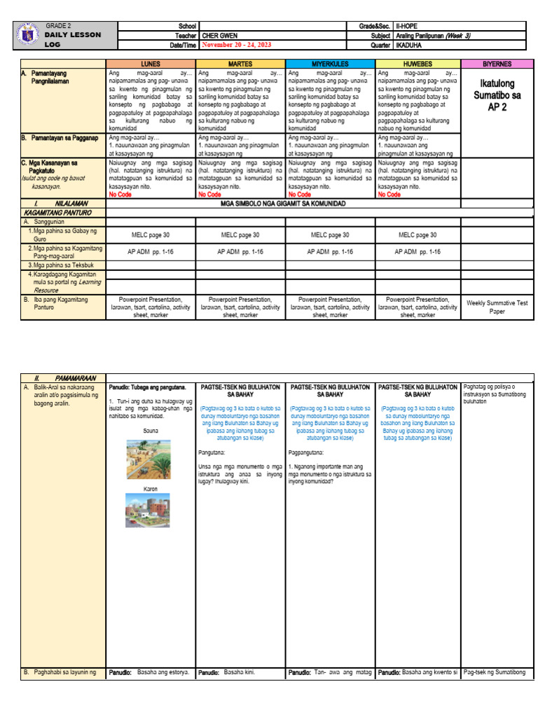 Q2 DLL Ap2 Week3 | PDF
