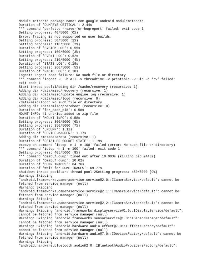 Android Module Metadata Log Analysis | PDF | Zip (File Format ...