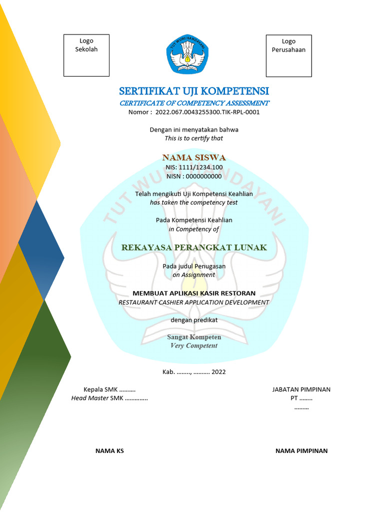 Sertifikat UKK RPL - P3 OK New | PDF