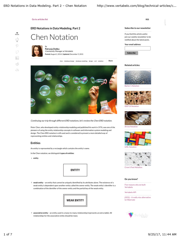 ERD NotationsPart2 ChenNotation | PDF | Computing | Systems Science