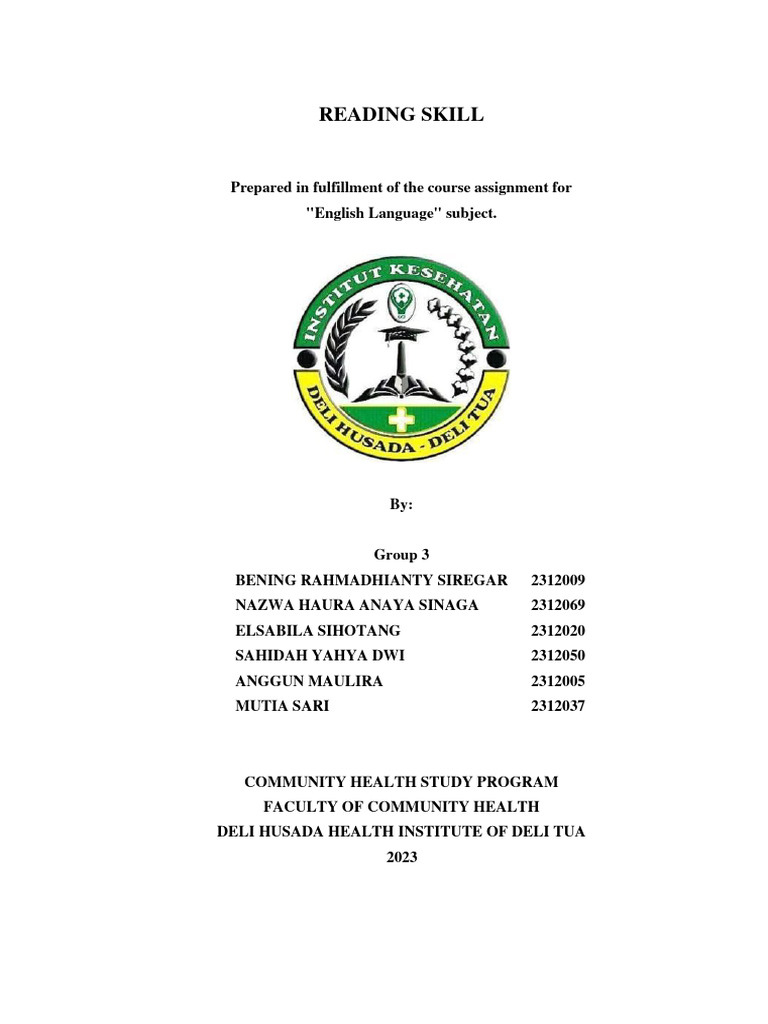 Reading Skills | PDF | Speed Reading | Reading Comprehension