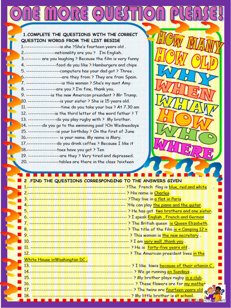 One More Question Please! For Young Learners | PDF