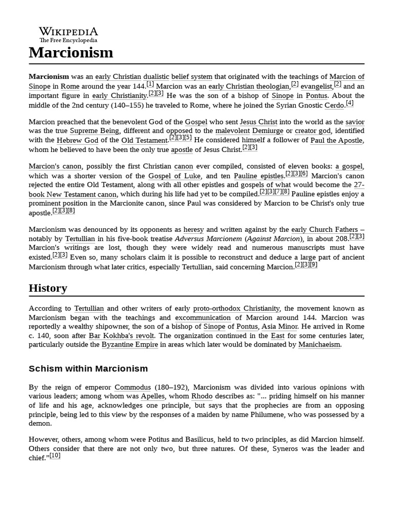 Marcionism | PDF