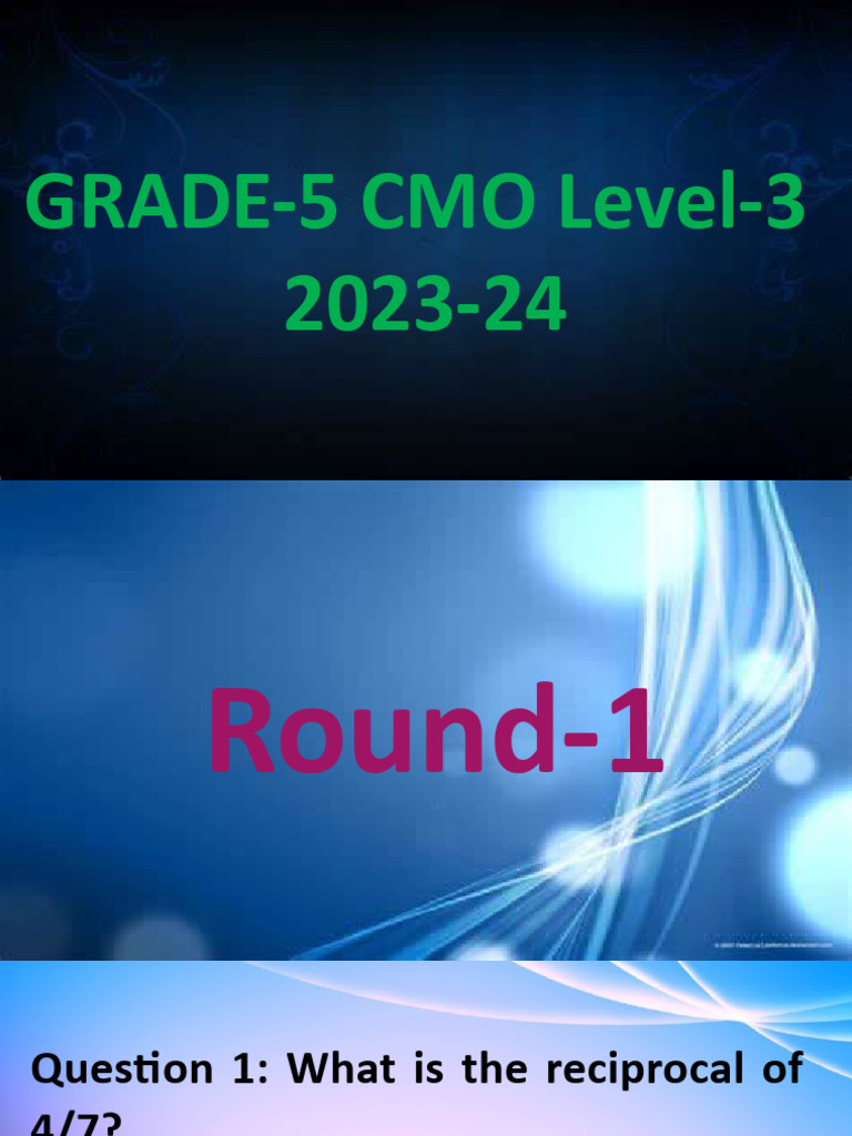G5 Math CMO-3 Updated 22-11 | PDF | Encodings | Numbers
