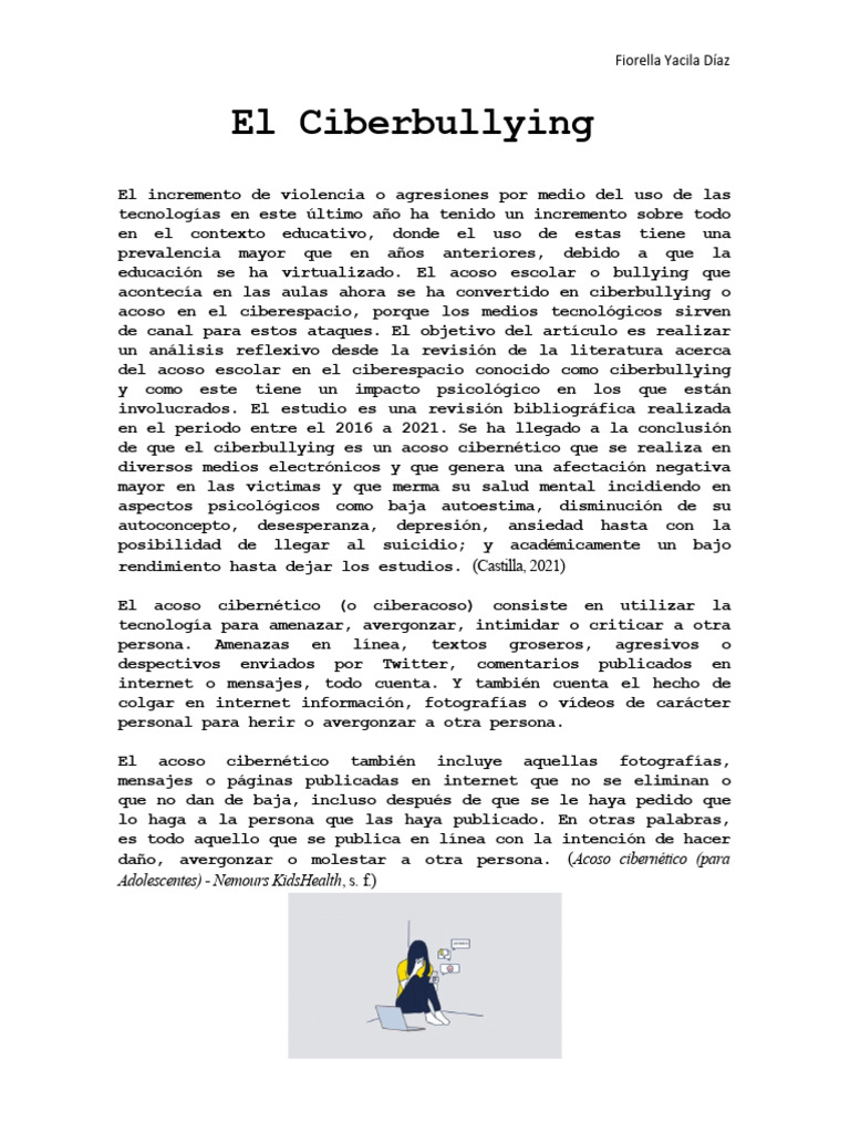 Ciberbullying: Impacto y Prevención | PDF | Acoso cibernético | Agresión