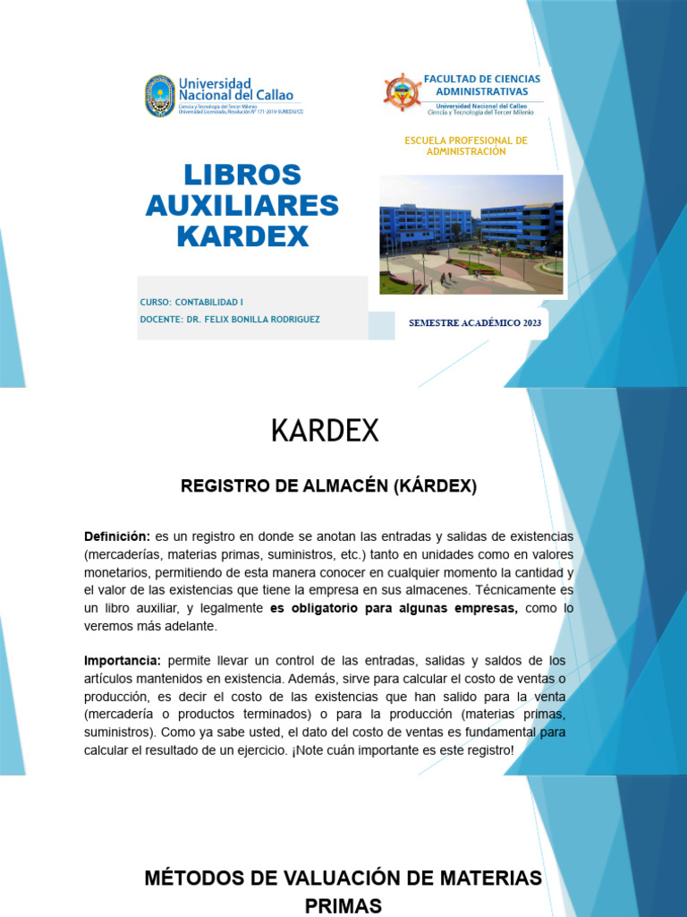 Semana 11. Libros Auxiliares - Kardex | PDF | Business | Negocios ...