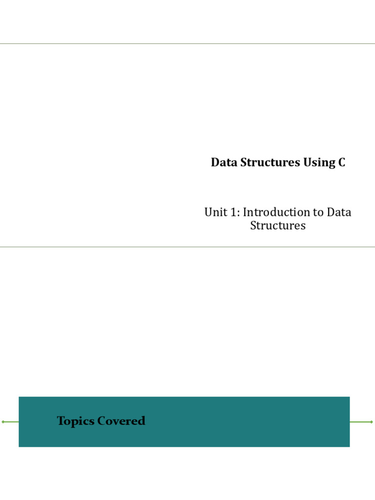 Introduction To Data Structures Pdf Data Structure Data Type