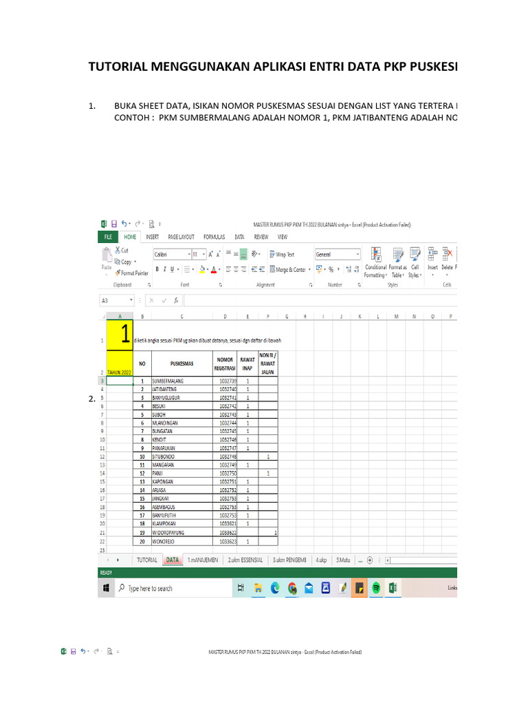 Hasil PKP PKM Banyuglugur TH 2022 | PDF