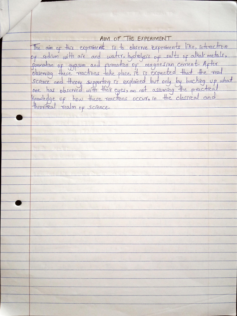 Lab Report For Group 1 and 2 Elements | PDF