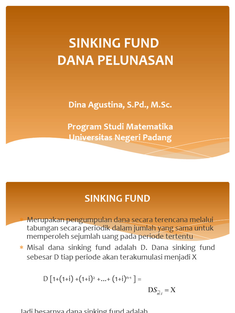 Sinking Fund: Pengelolaan Dana Terencana | PDF | Hukum