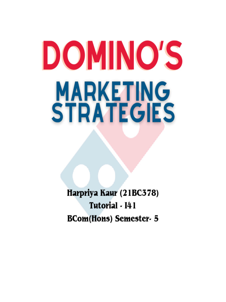 Domino's Pizza - An Introduction-Roll Number 21bc378 | PDF | Brand | Pizza