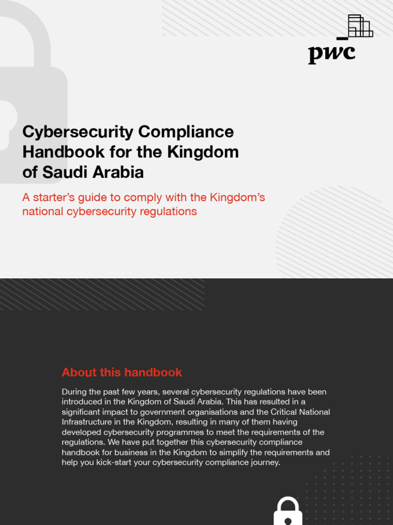 Cybersecurity Compliance Handbook KSA | PDF | Security | Computer Security