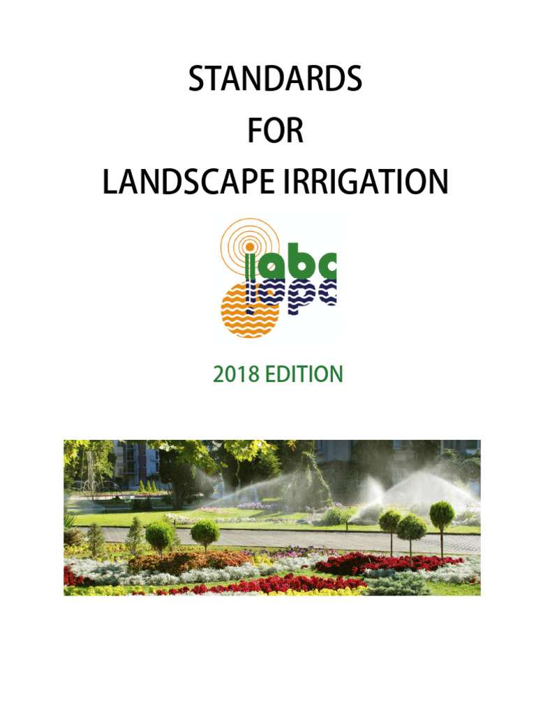 Standards For Landscape Irrigation Systems IIABC 2018 Edition | PDF | Pipe (Fluid Conveyance ...