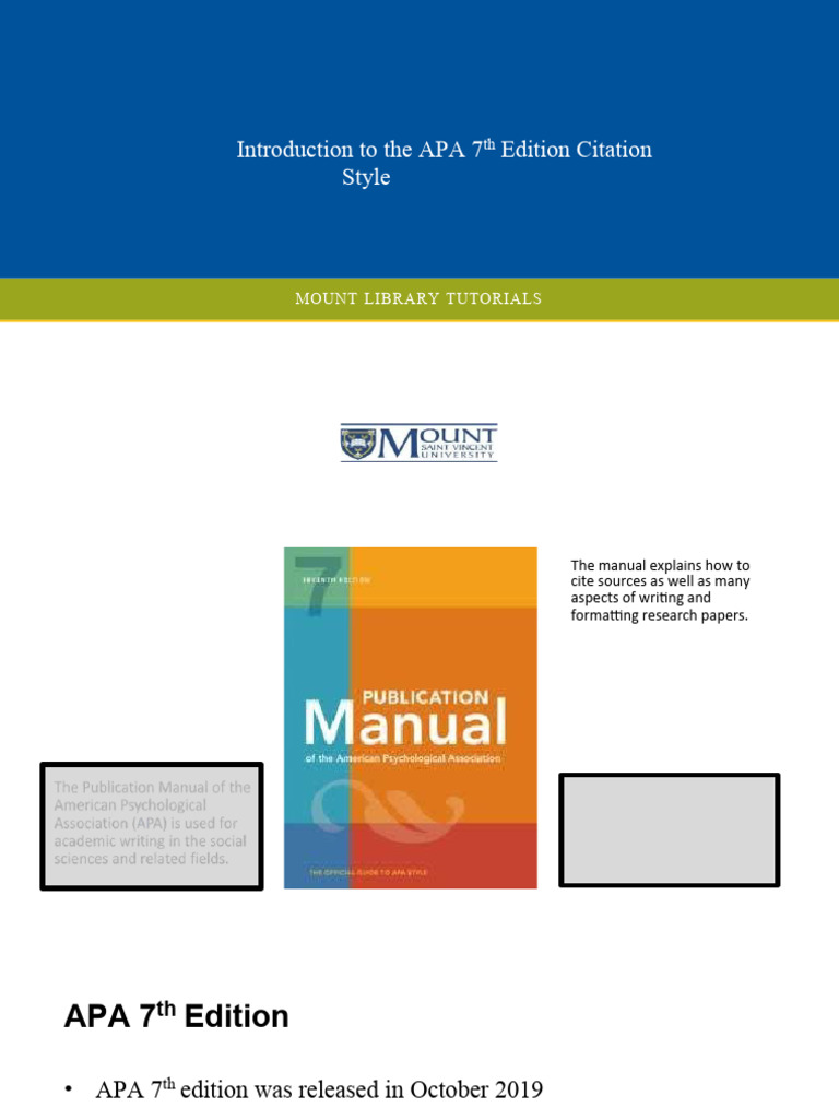 APA 7th Ed 1 | Download Free PDF | Apa Style | Citation