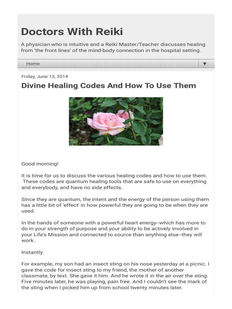 Divine Healing Codes and How To Use Them HTML | PDF