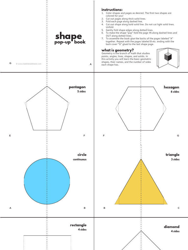 Shape Pop-Up Book | PDF