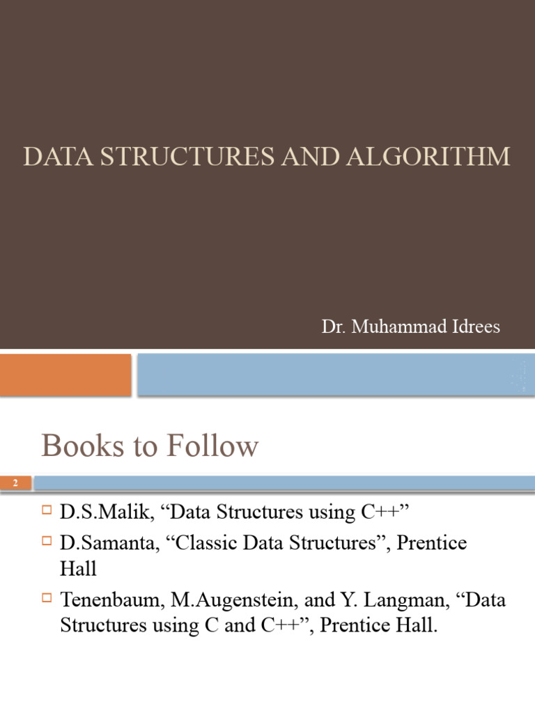 Data Structures and Algorithm Lec 1 | PDF | Algorithms | Queue (Abstract Data Type)