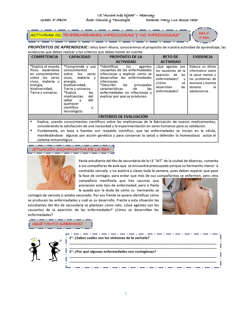 Act. 2 EdA 7 - Explica | PDF | Alergia | Infección