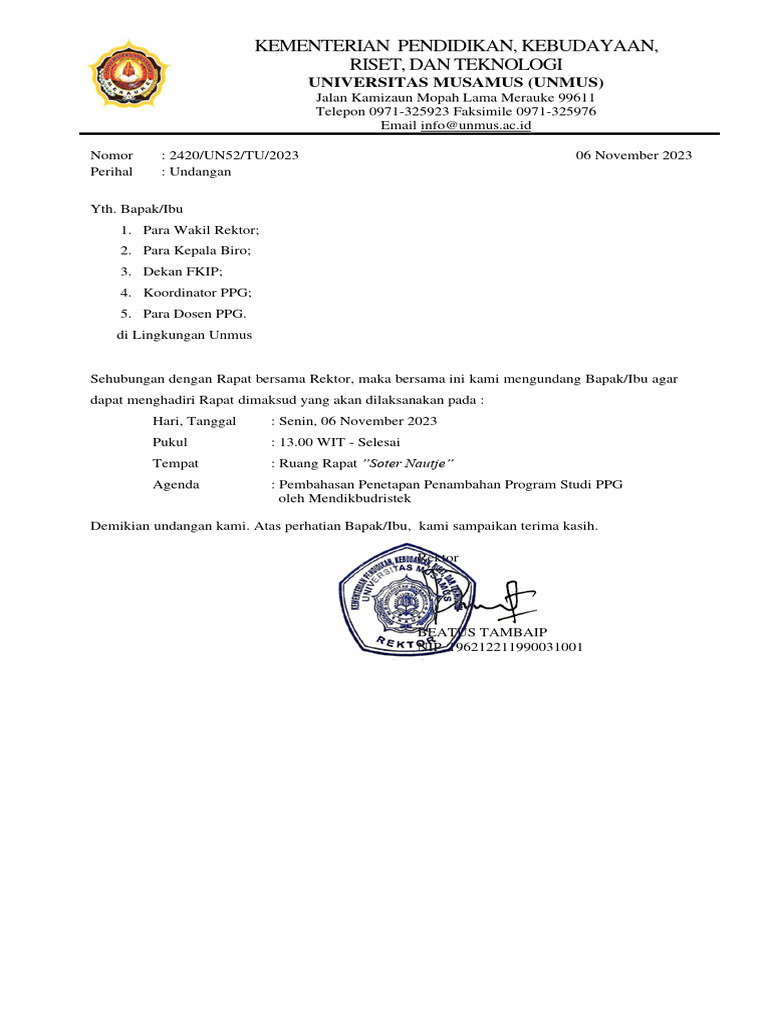 2420 Und Rapat PPG | PDF