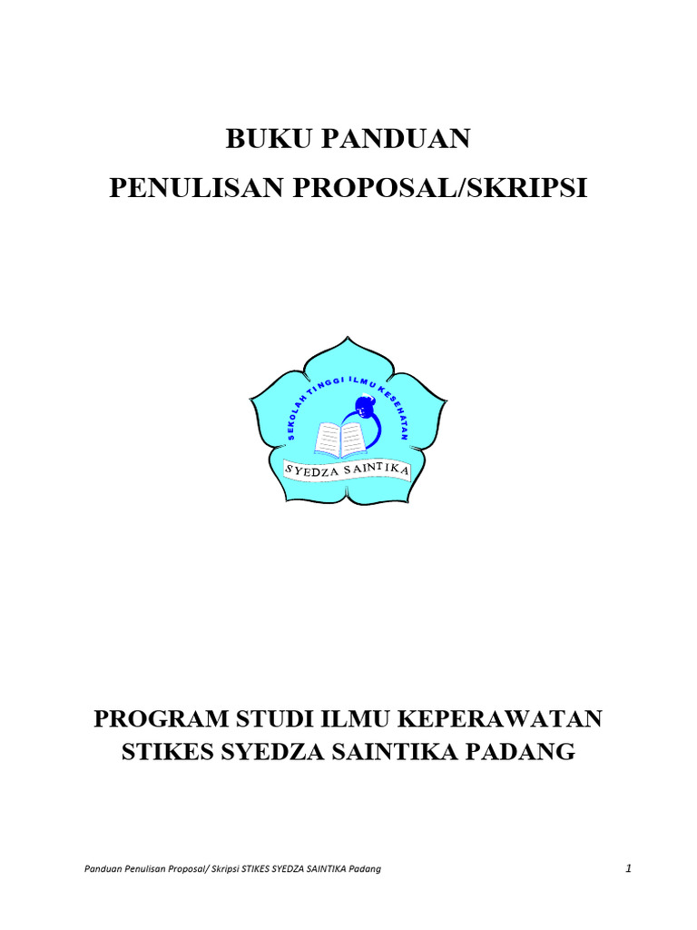 Panduan Skripsi STIKES Syedza Saintika | PDF