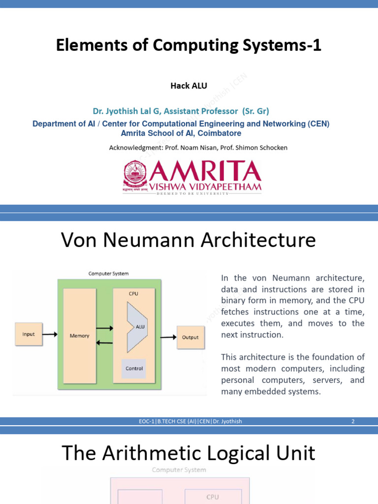 Hack ALU | PDF | Central Processing Unit | Computer Hardware