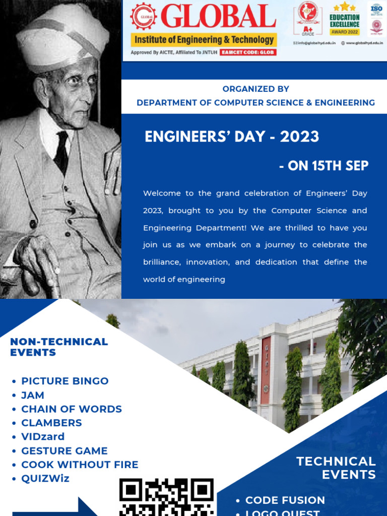 Global Engineers Day - 2023 Brochure | PDF | Science