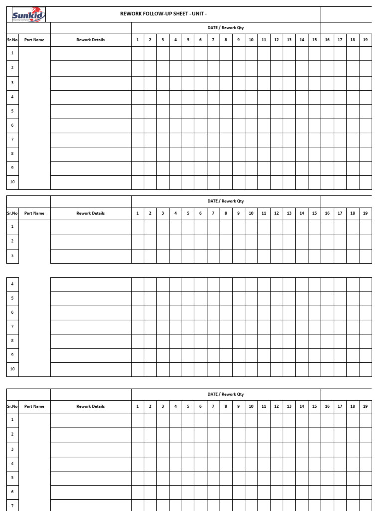 Rework Details | PDF