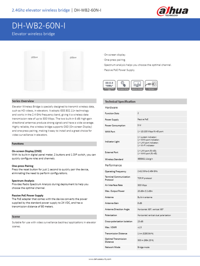 WB2-60N-I Datasheet 20221205 | PDF | Wi Fi | Antenna (Radio)