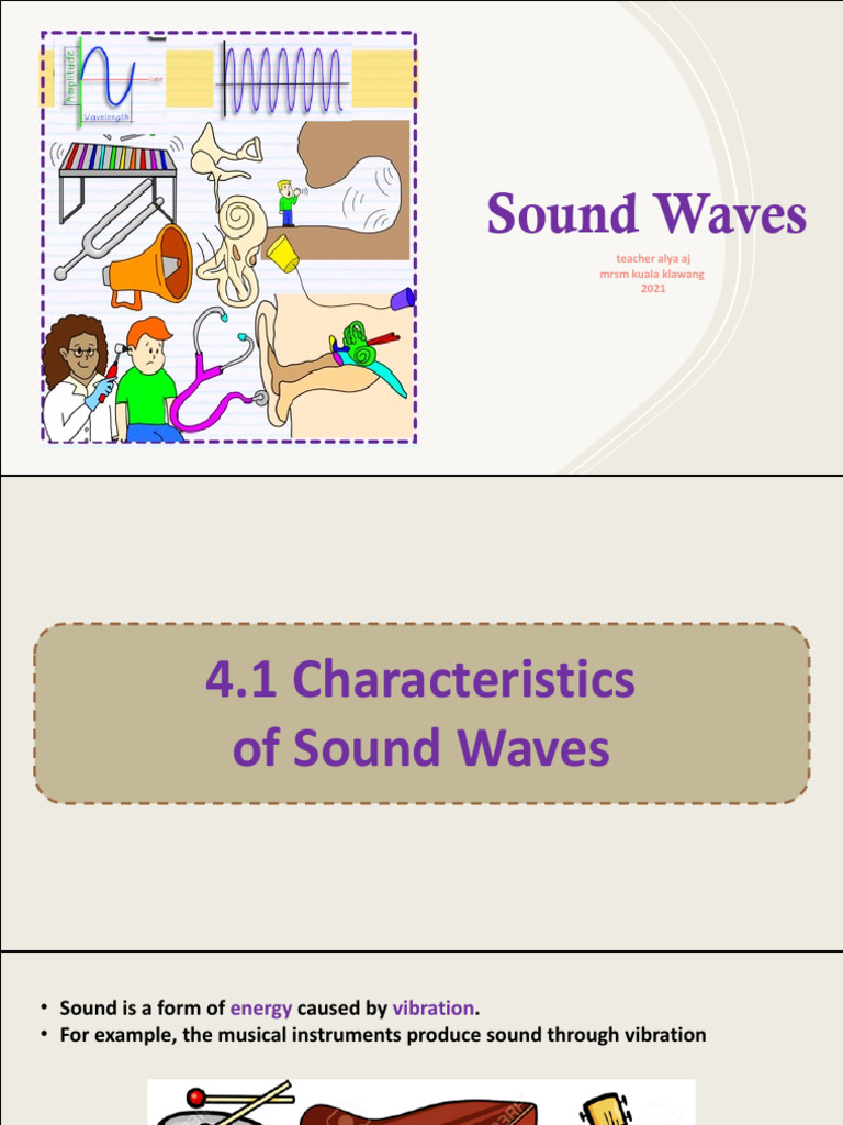 3 Form 1 Sound Waves Pdf Sound Frequency