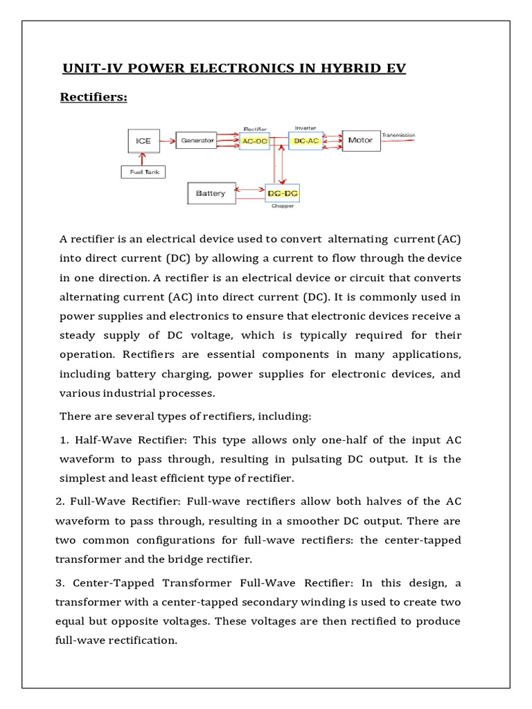 UNIT 4 Final | PDF | Rectifier | Power Inverter UNIT 4 Final | PDF | Rectifier | Power Inverter