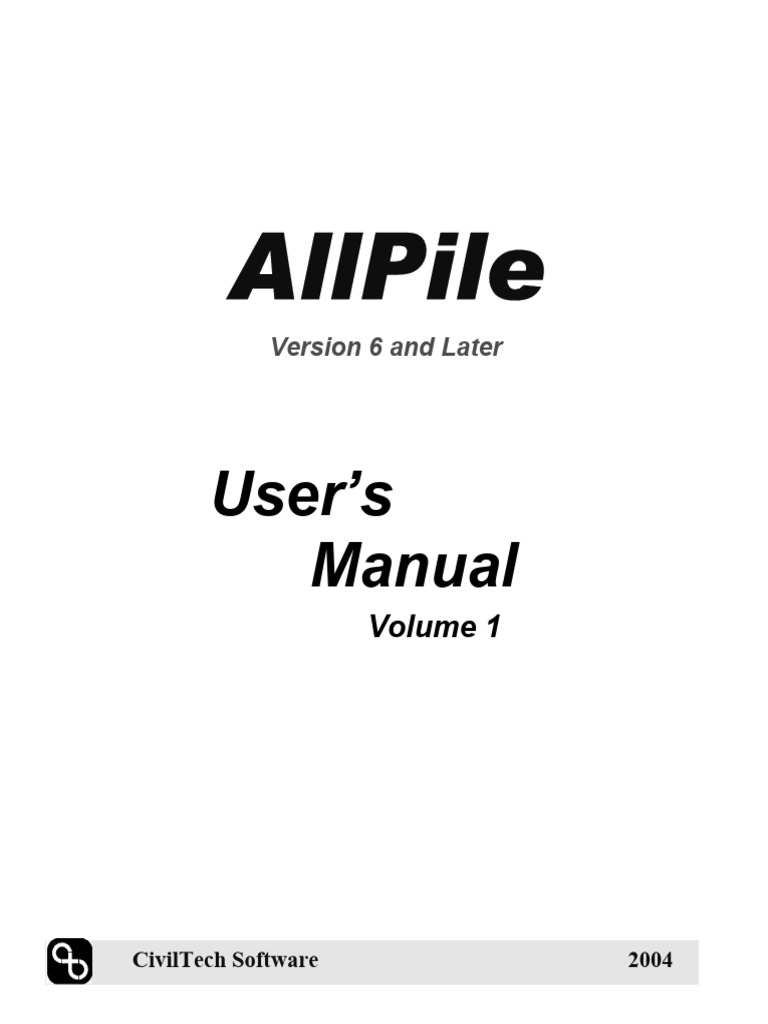 AllPile 01 | PDF | Deep Foundation | Software