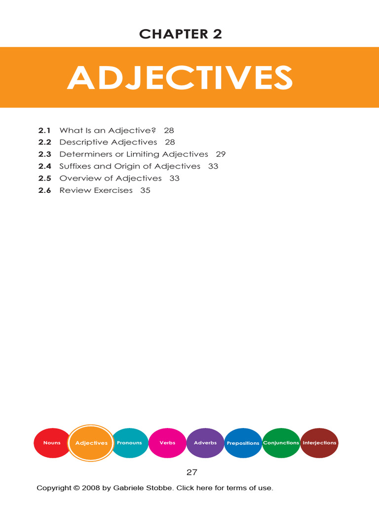 Adjectives | PDF | Adjective | Noun