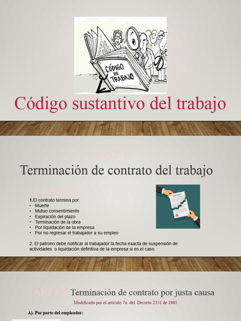 Código Sustantivo Del Trabajo | PDF | Daños y perjuicios | Salario