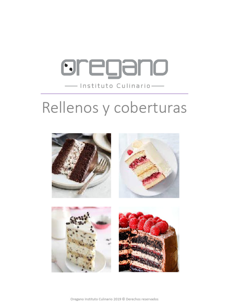 1.2 Buttercreams y Rellenos PDF | PDF | Postres | Queso