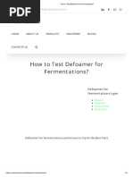 Defoamer Testing Method | PDF | Foam | Liquids