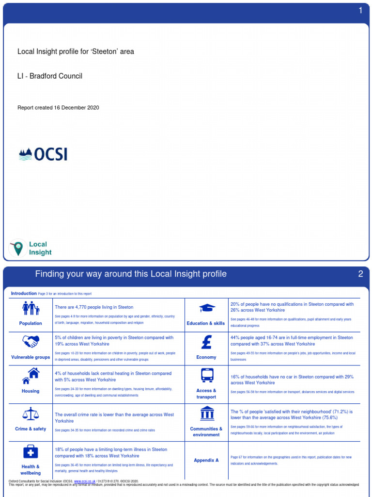 Local Insight Profile Steeton | PDF