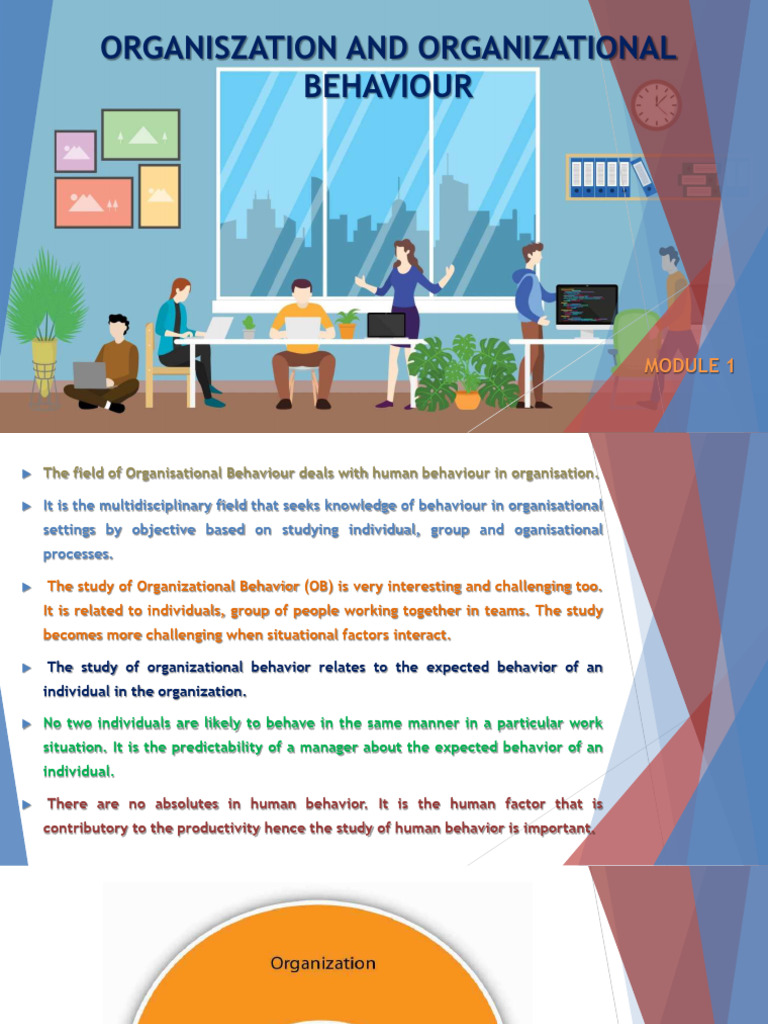 Organizational Behaviour Module 1 Kerala University Fourth Semester ...