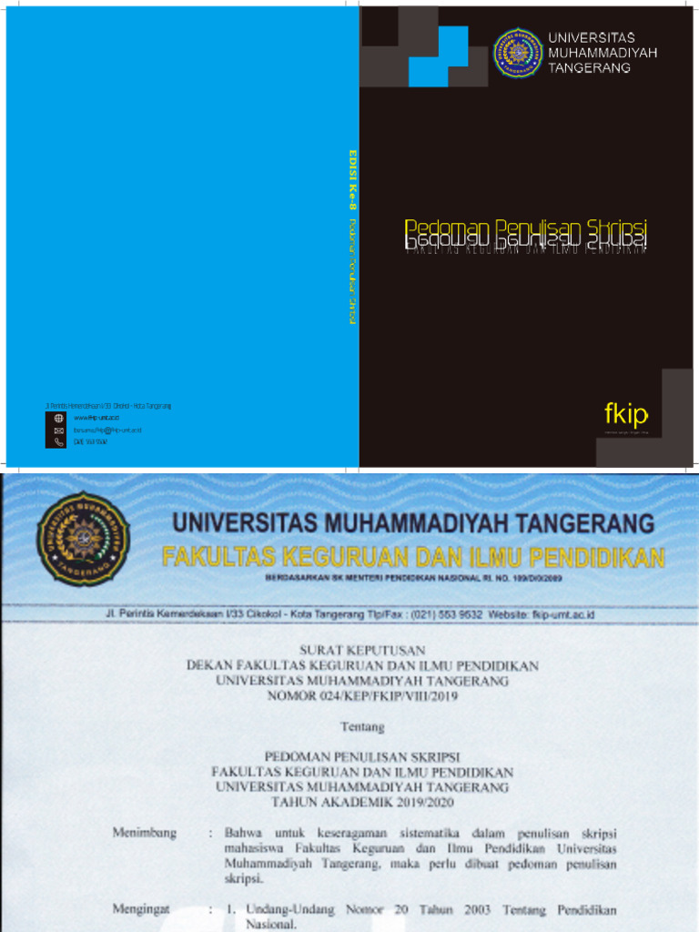 PEDOMAN SKRIPSI FKIP UMT 2022 - New | PDF | Karier & Perkembangan