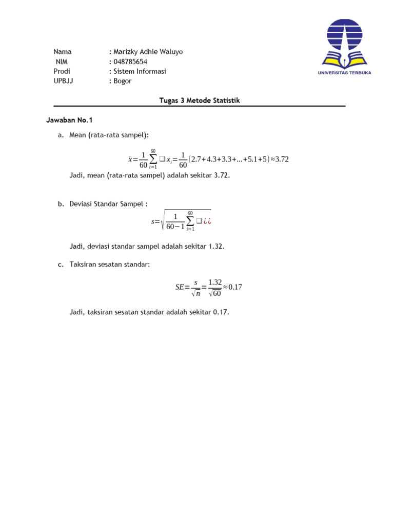 Analisis Uji Hipotesis Metode Statistik | PDF