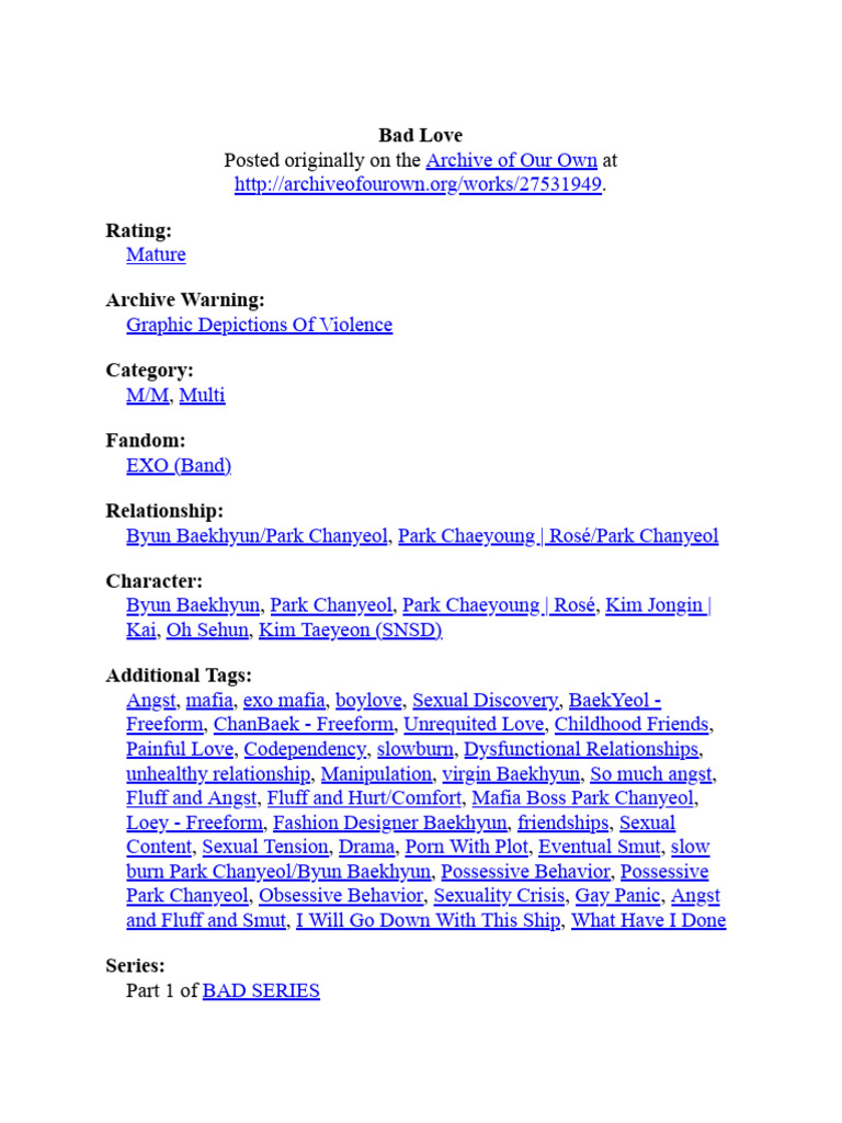Bad Love | PDF